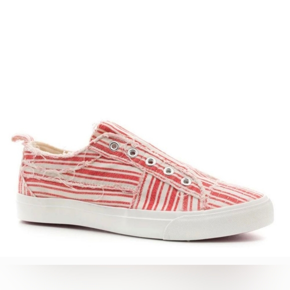 Corkys | Shoes | Corkys Babalu Sneakers In Red Stripe Nib | Poshmark